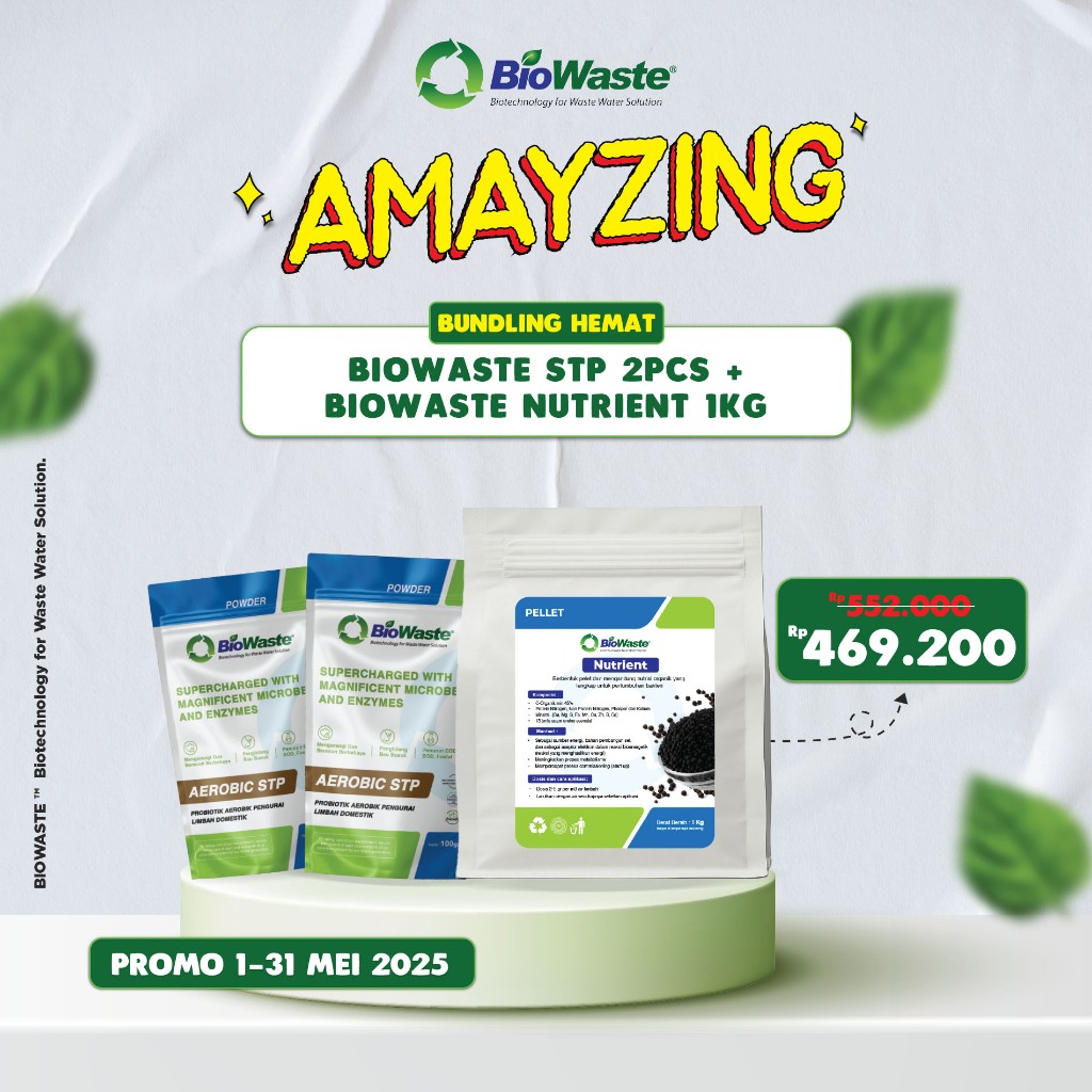 Jual Bakteri Biowaste STP 100gram Bakteri Pengurai Limbah Ipal Aerobic ...