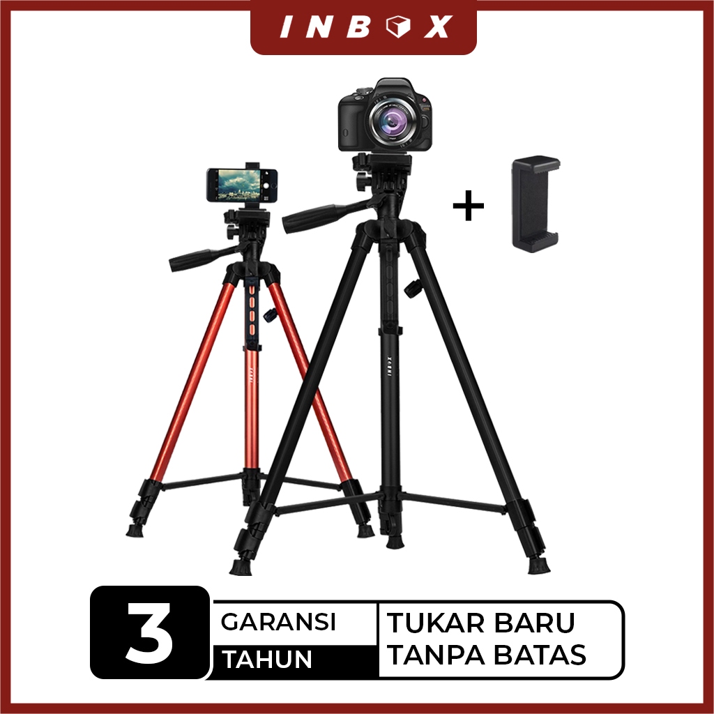 Jual INBOX TR-1122 Tripod Kamera HP Liftable Portable Aluminium Tripod ...