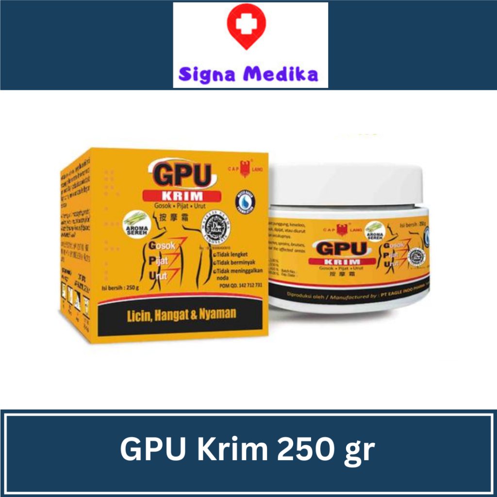 Jual GPU Krim Cap Lang 250 gram - Krim Pereda Nyeri Otot / Pegal-Pegal ...