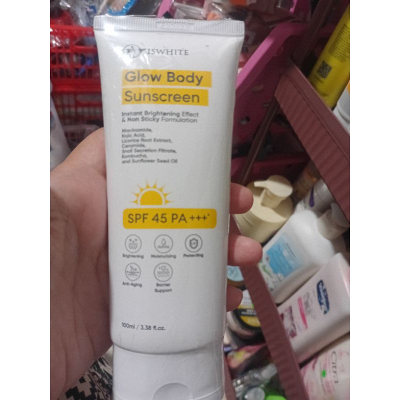 Jual ISWHITE Glow Body Sunscreen 100ml | Shopee Indonesia