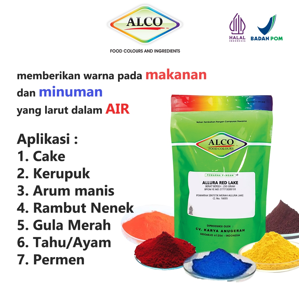 Jual Pewarna Makanan Minuman Kue Bubuk SUNSET YELLOW FCF CI 15985 Water ...