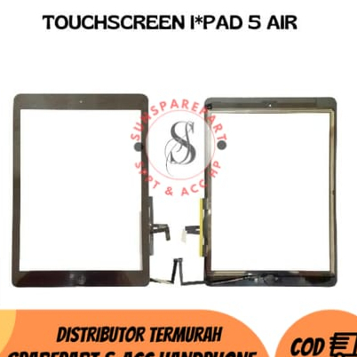 Jual TOUCHSCREEN GEN 5 PAD 5 / IPAD 5 / AIR 1 LAYAR SENTUH DIGITIZER ...