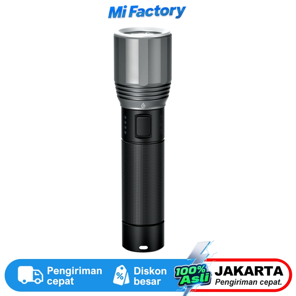 Jual NexTool T10 Senter Super Terang 2000LM Tahan Air IPX7, Tahan ...