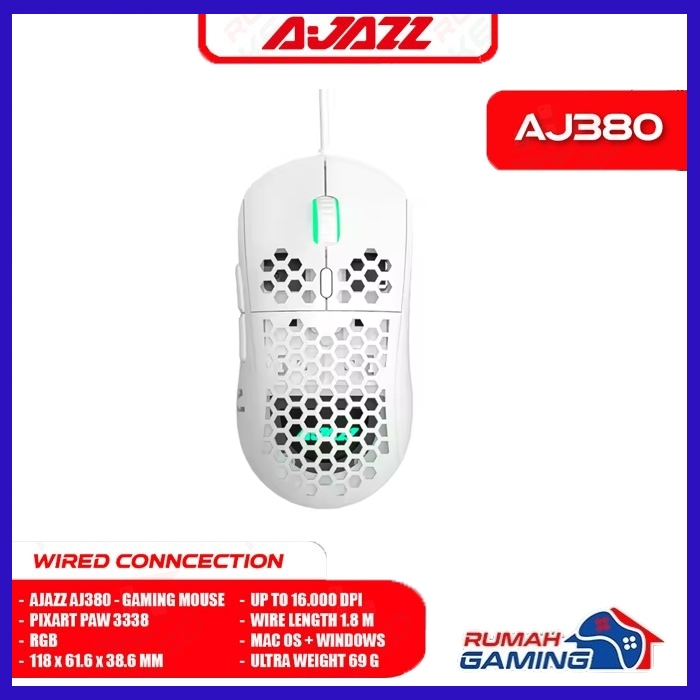 Jual AJAZZ - AJ380 - Gaming Mouse - Wired - USB - Light - Rgb - 16000 ...