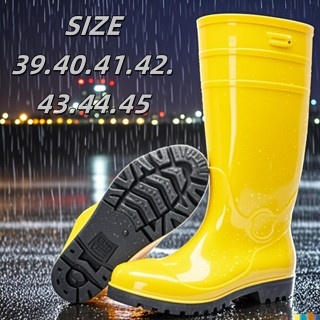 Jual Sepatu ap Boots Karet Teknik Kerja Kuning Pria Sepatu Bot Panjang ...
