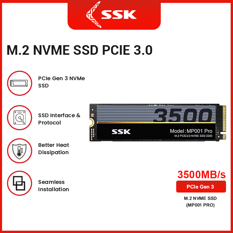 Jual SSK SSD M.2 NVMe 512GB PCIe Gen3 x4 2280 SSD NVMe Gen 3 | Shopee ...