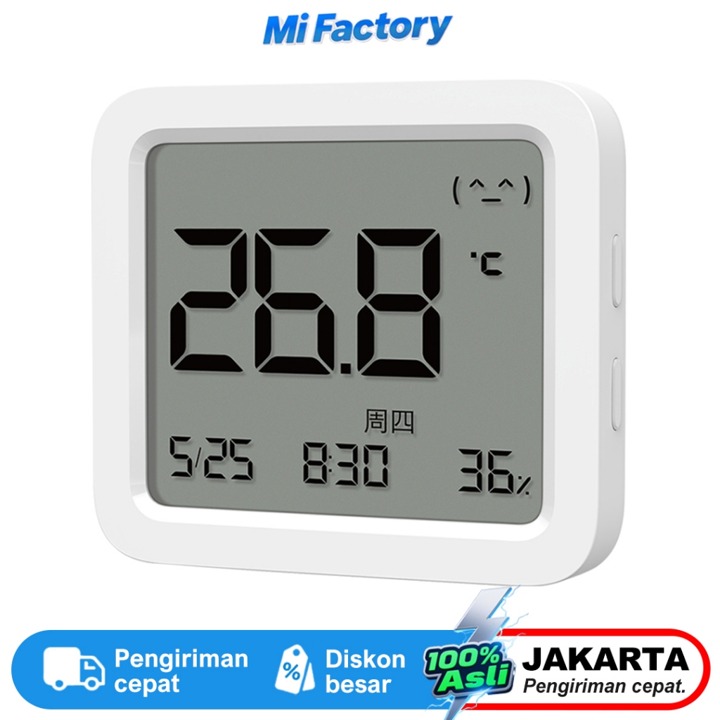 Jual Mijia Smart Temperature & Humidity Monitor 3, Pantau Suhu ...
