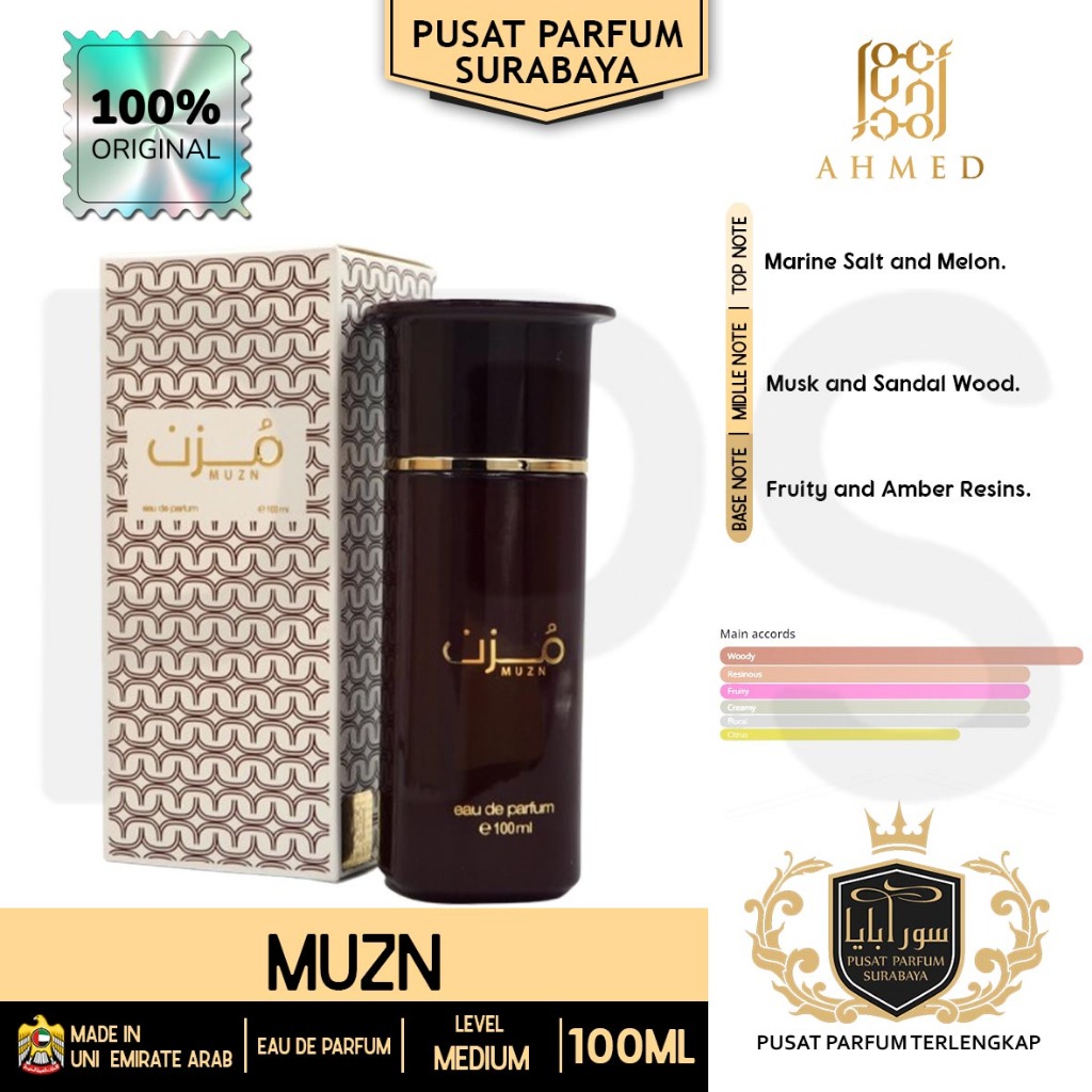 Jual Muzn Ahmed Al Maghribi Premium Parfum Pria/Wanita/Unisex Original ...