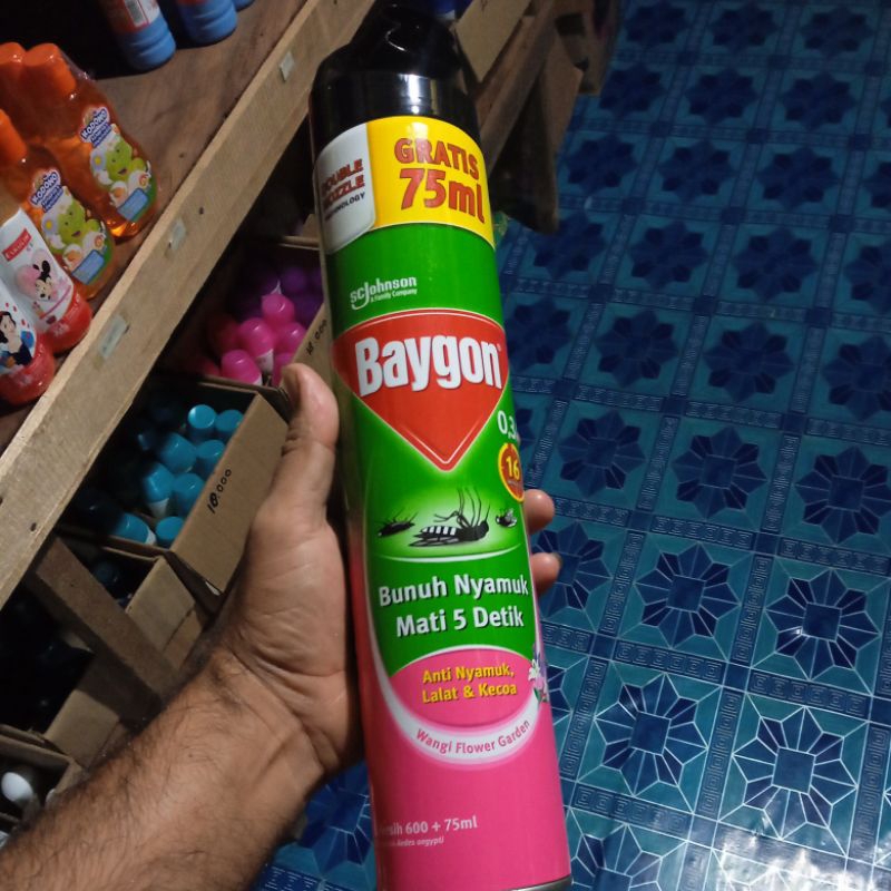 Jual *AFA* baygon semprot wangi flower garden 600+75ml | Shopee Indonesia