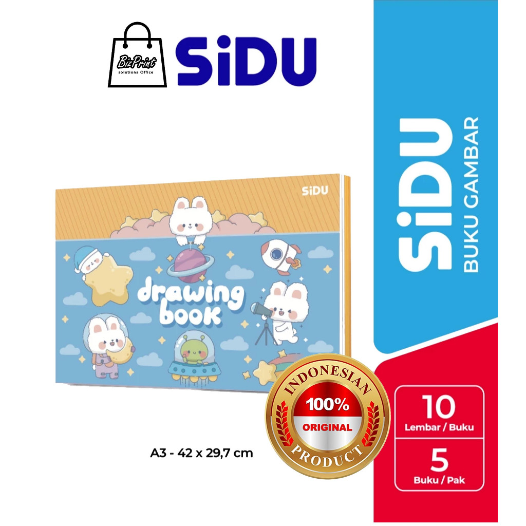 Jual Buku Gambar A3 SIDU Sinar Dunia Drawing Book { SATUAN/PACK} 100% ...