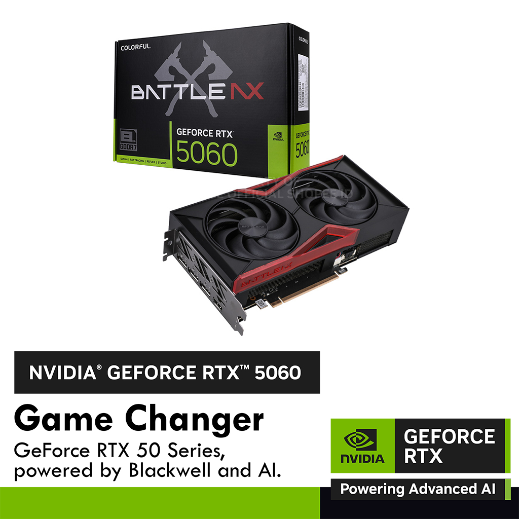 Jual COLORFUL GeForce RTX 5060 Battle-Ax DUO | 8GB GDDR7 | Shopee Indonesia