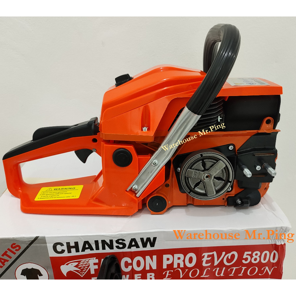 Jual Falcon Gergaji Mesin Chainsaw 22 Inch EVO 5800 | Shopee Indonesia
