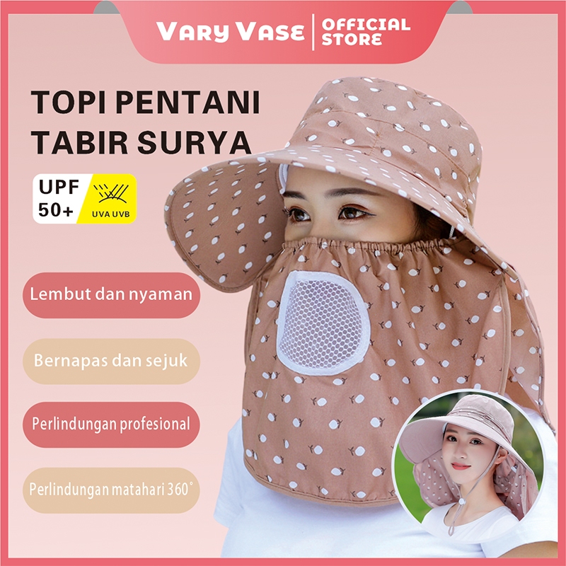 Jual Vary Vase Topi Visor Lipat Wanita Pelindung Sinar Matahari Dengan ...