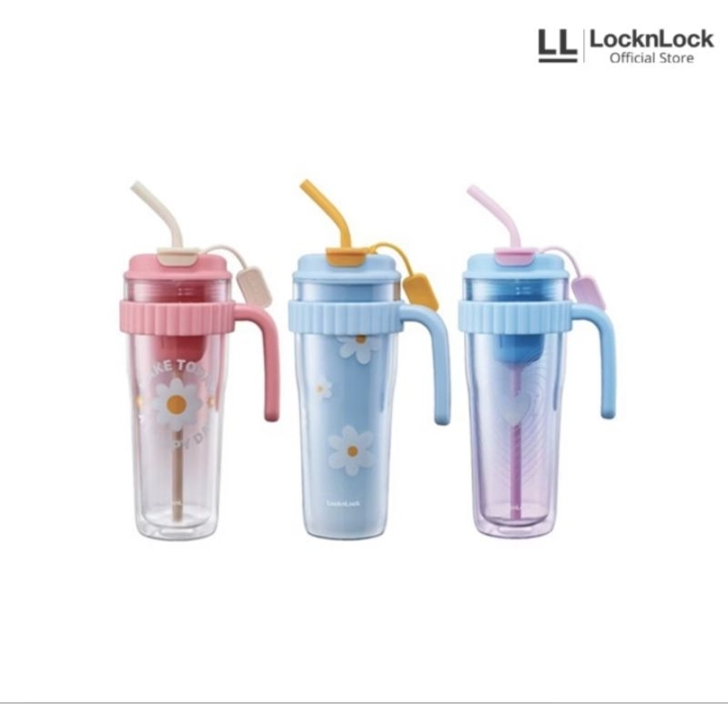 Jual LocknLock Botol Minum Spring Double Wall Cold Cup 890ml | Shopee ...