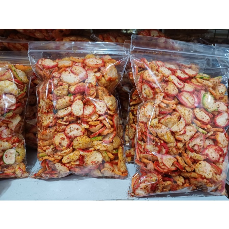 Jual PROMO 2 BUNGKUS KERUPUK SEBLAK BAWANG EXTRA PEDAS SERBA 50 GRAM ...