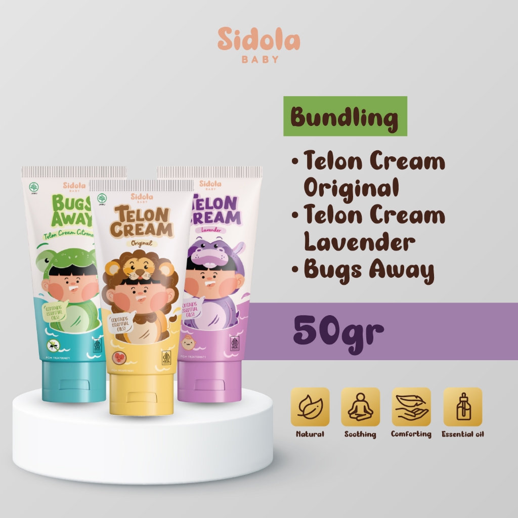 Jual Sidola Baby Telon Cream Original, Bugs Away (Citronella), Lavender ...
