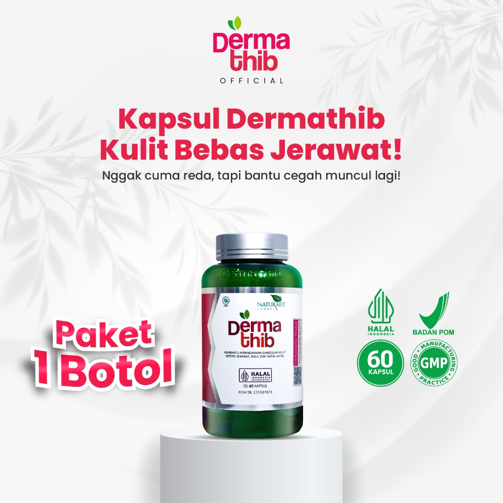 Jual Kapsul Dermathib Obat Jerawat Suplemen Kesehatan Kulit Derma Thib ...