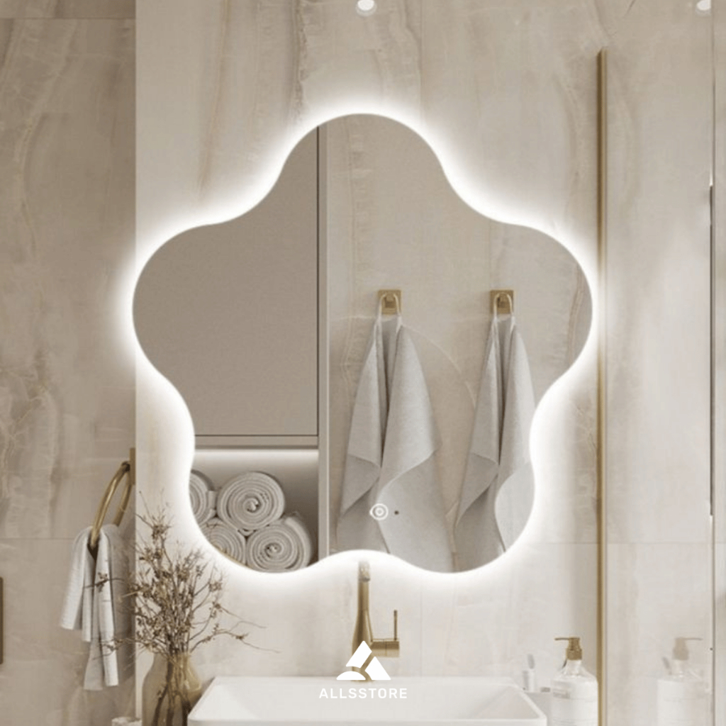 Jual Cermin Motif Bintang/Star Aesthetic Polos & LED Cermin Gantung ...