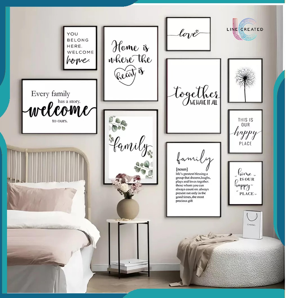 Jual Dekorasi Dinding Gambar Tulisan Simpel Pajangan Kamar Rumah ...