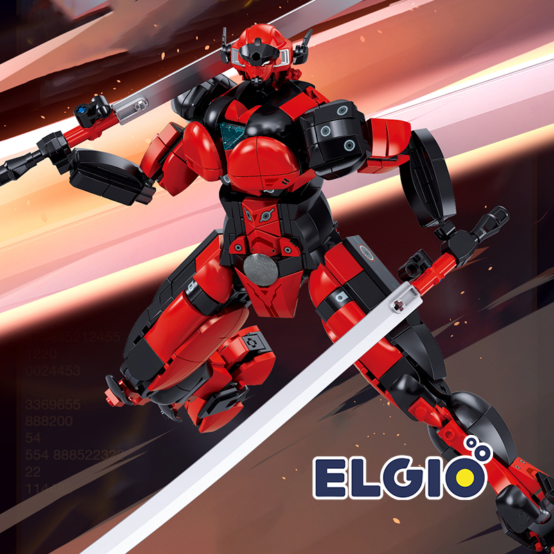 Jual Sluban Bricks Robot Dpool Red Double Blade Mecha B1297 | Shopee ...