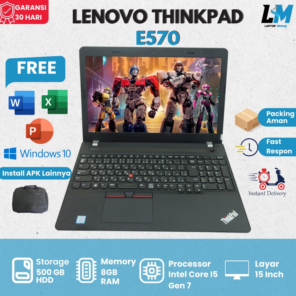 Jual Lenovo Thinkpad E570 Core I5 gen 7 Ram 8gb Hdd 500gb Numlock ...