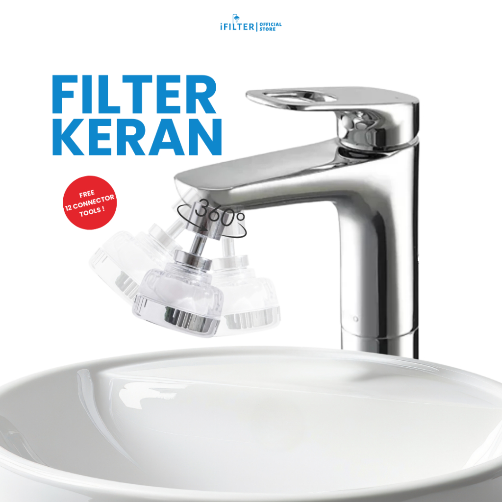 Jual iFILTER - Faucet Filter Complete Set Filter Wastafel Filter Keran ...