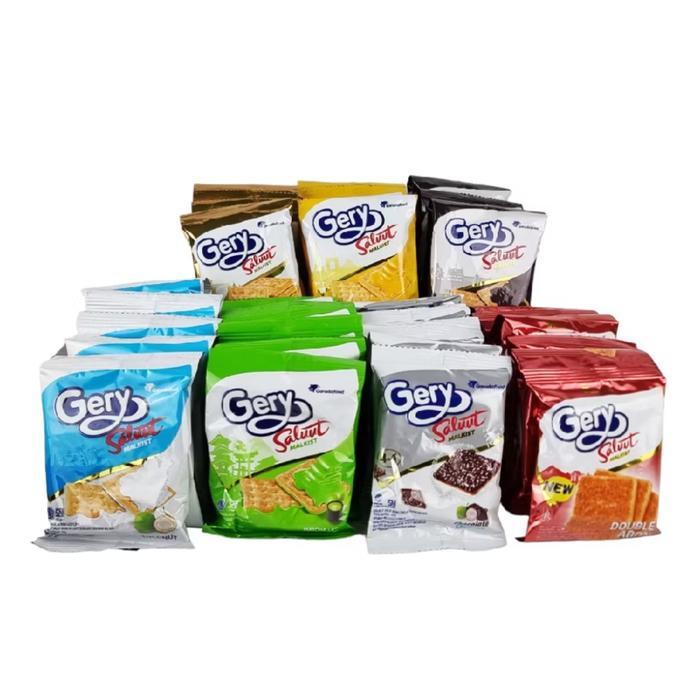 Jual GERY MALKIST SALUUT RENCENG 10 PCS GRAM SALUT KELAPA KEJU RENCENG ...
