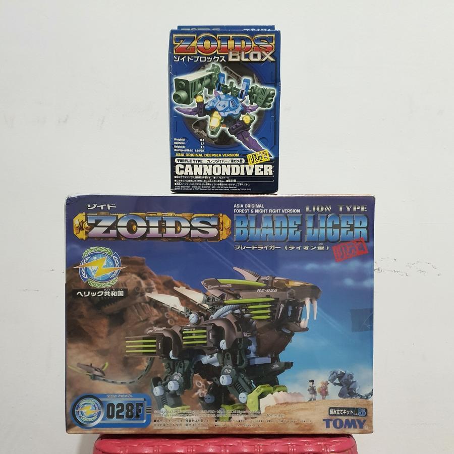 Jual Zoids Blade Liger Forest and Night Fight Edition & Cannon Diver ...