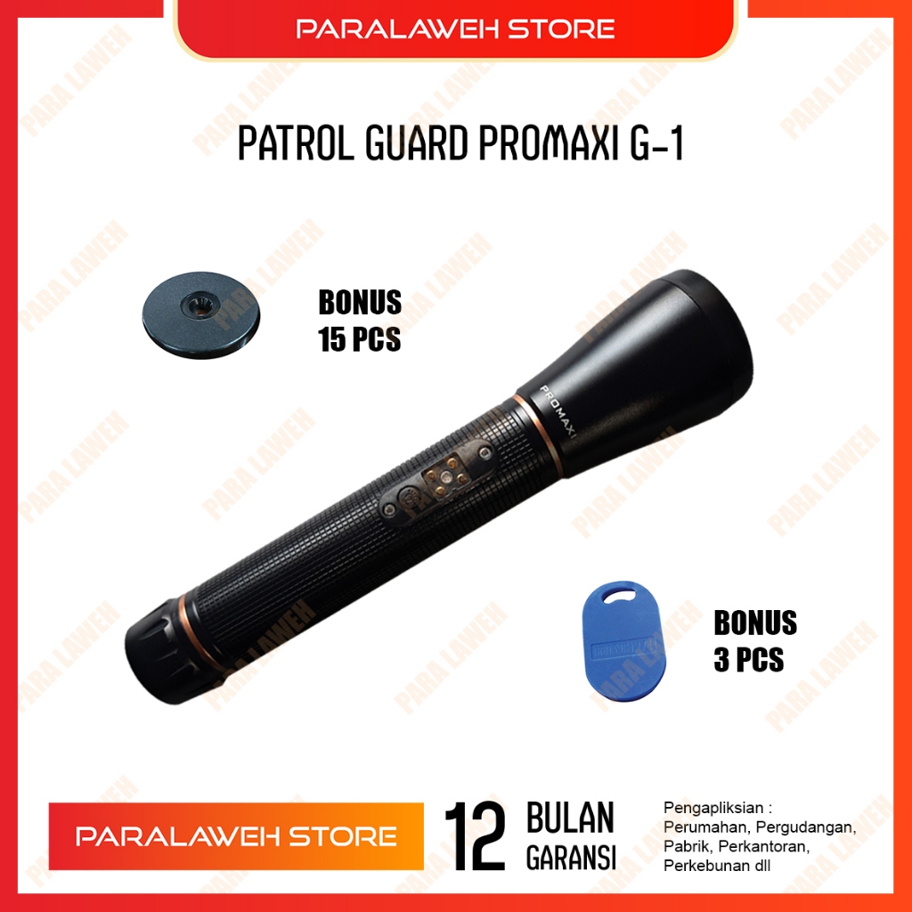 Jual Harga Paketan alat patrol guard PROMAXI G1 15 pcs RFID checkpoint ...