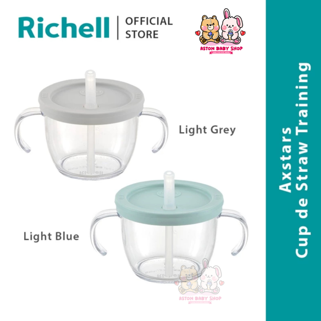Jual Richell Axstars Cup De Staw Training Gelas Bayi 6 Bulan | Shopee Indonesia