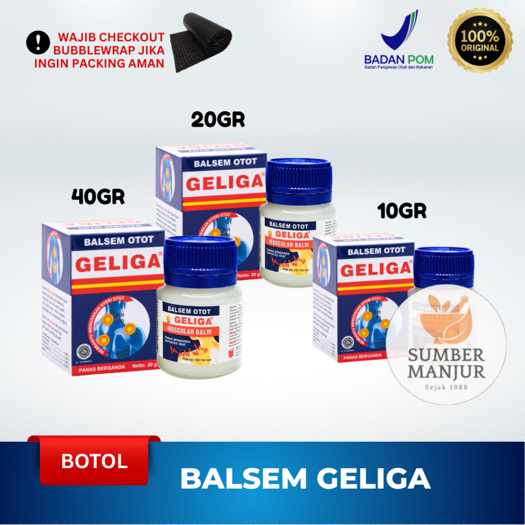 Jual BALSEM OTOT GELIGA / 10 GRAM / 20 GRAM/ 40 GRAM | Shopee Indonesia