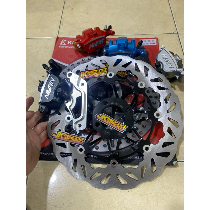Jual TERLARIS !! KALIPER CAKRAM + BREKET + DISC SUPRA X KHARISMA WAVE 125 DISK CEKUNG PIRINGAN ...