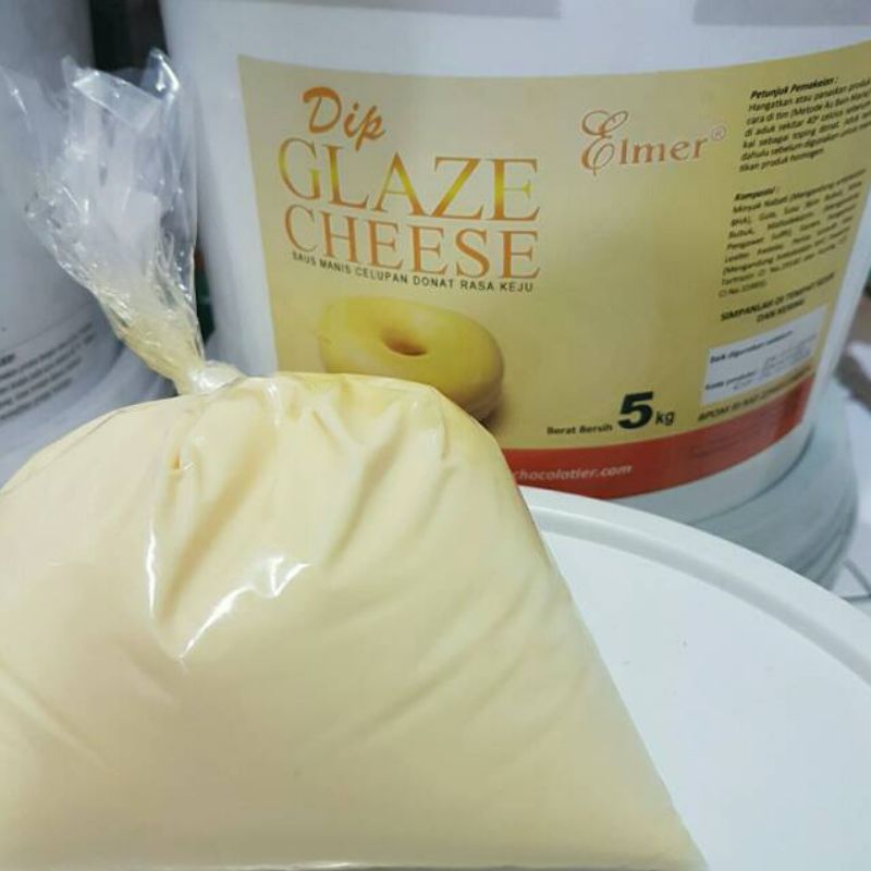 Jual Elmer Selai Dip glaze Cheese 500 gram topping donat cake kue roti ...