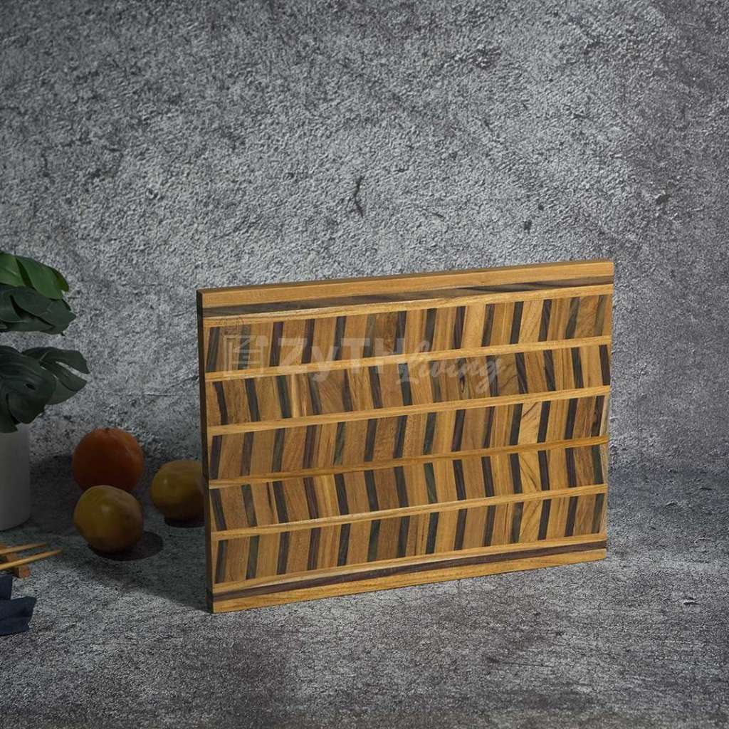 Jual Talenan Kayu Estetik Jati Sono Motif Chevron By ZyTH Living ...