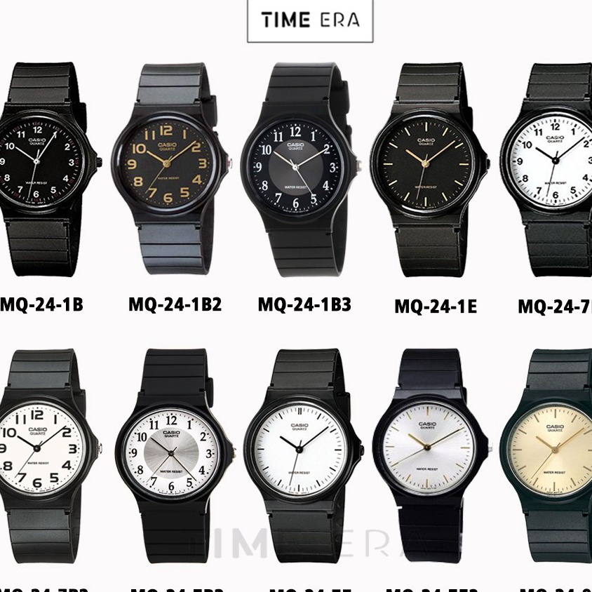 Jual Baru Casio General MQ24 MQ 241B 1B2 MQ241E 1B3 7B 7E Jam Tangan Unisex Analog Karet Dapat ...