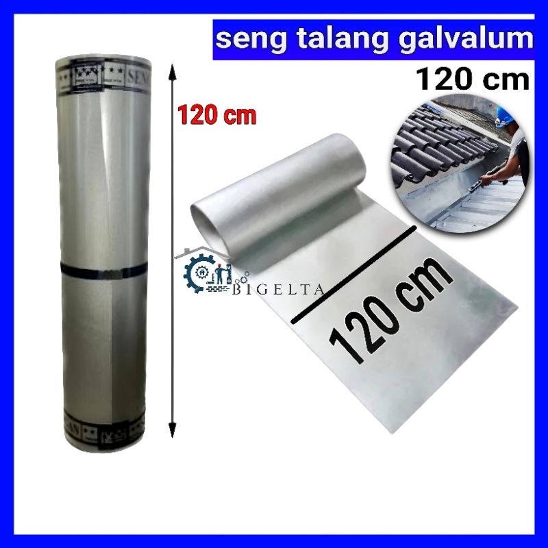 Jual SENG PLAT GALVALUM lebar 120 cm x panjang 25 cm anti karat 0.2mm ...