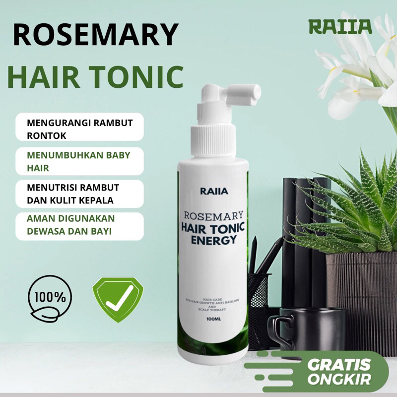 Jual Hair Tonic Rosemary - (Penyubur Rambut dan baby hair )by Raiia ...