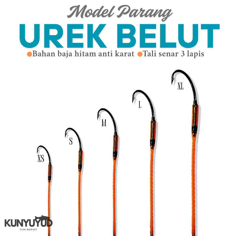Jual Pancing belut model parang bahan baja hitam anti karat 10 tahun ...