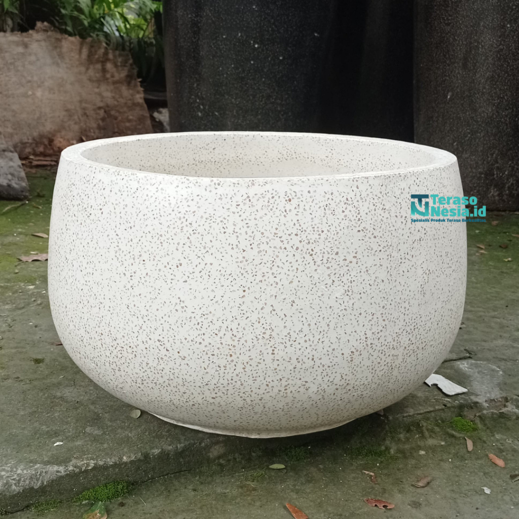 Jual Invoice Pot Teraso Mangkuk | Pot Terazzo Outdoor Indoor | Pot ...