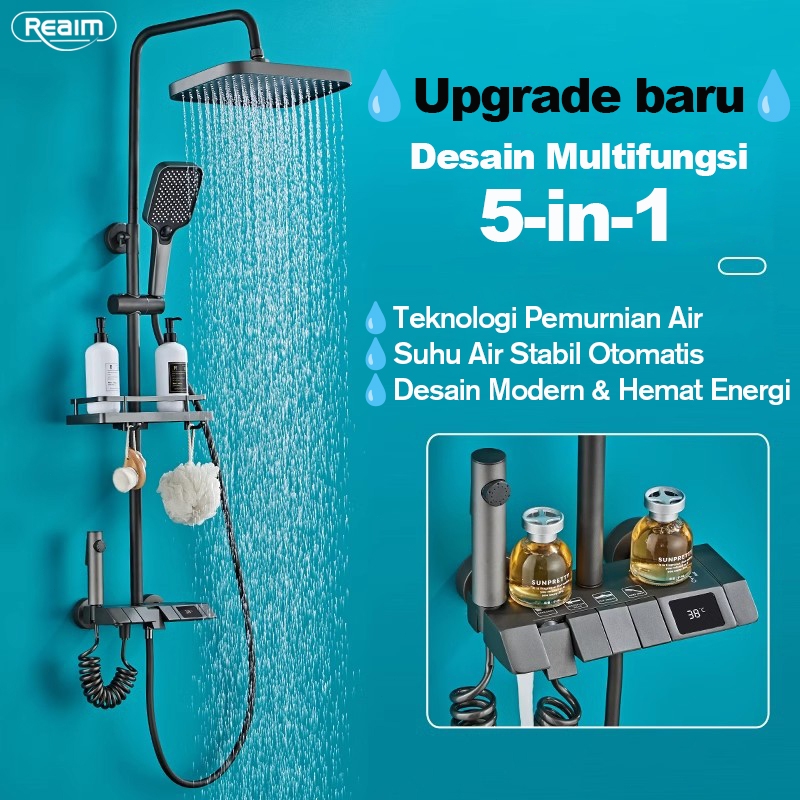 Jual Smart Shower 5 in 1 Genggam Pintar Kamar Mandi Set Shower ...