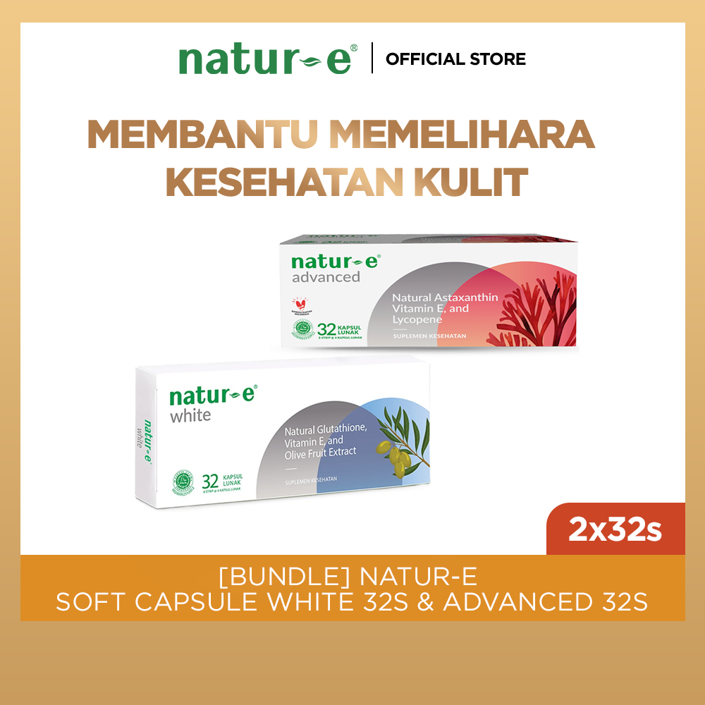 Jual [Bundle] Natur-E Soft Capsule White 32s & Advanced 32s Suplemen ...