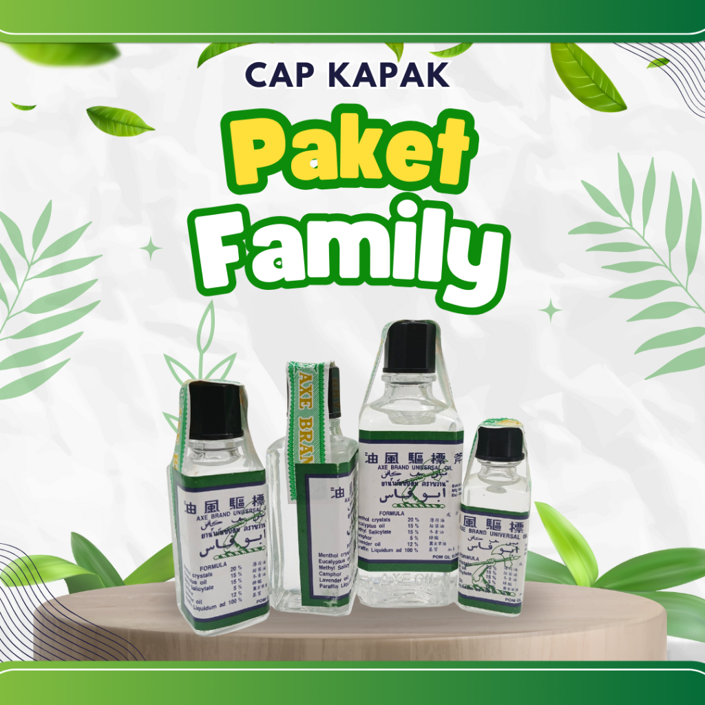 Jual Minyak Angin Cap Kapak - Paket Family 5ml-28ml | Shopee Indonesia