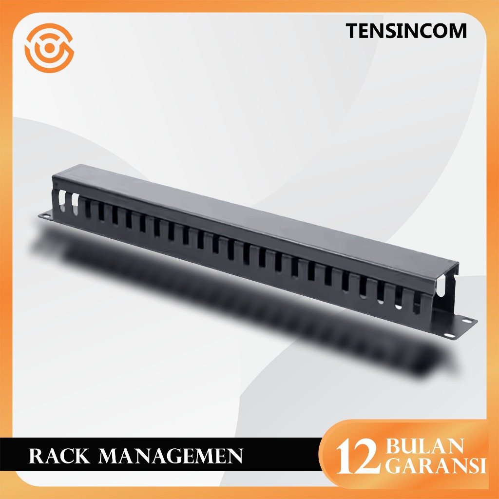 Jual Voc Wire Management 12 Slot Patch Panel 1U – Pengatur Kabel Rack ...