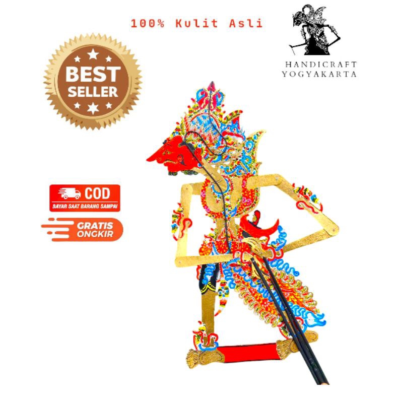 Jual WAYANG KULIT ASLI BALADEWA UKURAN STANDAR DALANG GAPIT BAMBU ...