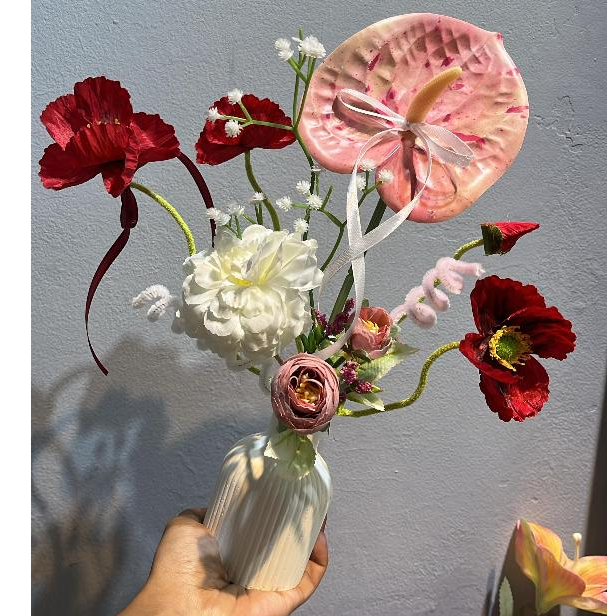 Jual Sexy pink in vase - Buket Vas Bunga Artificial Wisuda / Vase ...