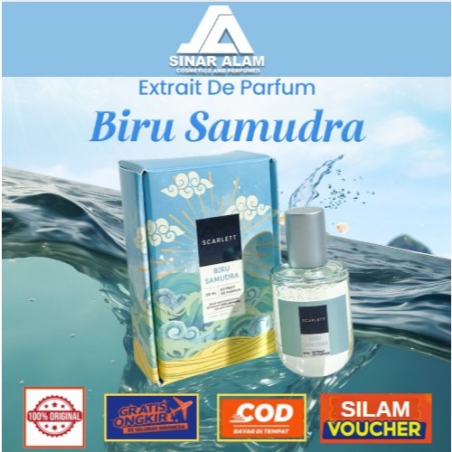 Jual Scarlett Extrait De Parfum Biru Samudra 30ml | Shopee Indonesia