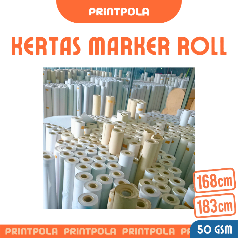 Jual Kertas Marker Roll Untuk Garment & Konveksi Plisket ASPEK 50 Gsm ...