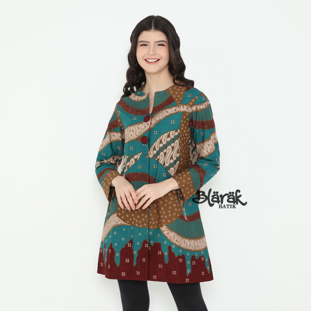 Jual BLARAK - Tunik Sagara Lintang Tosca | Shopee Indonesia