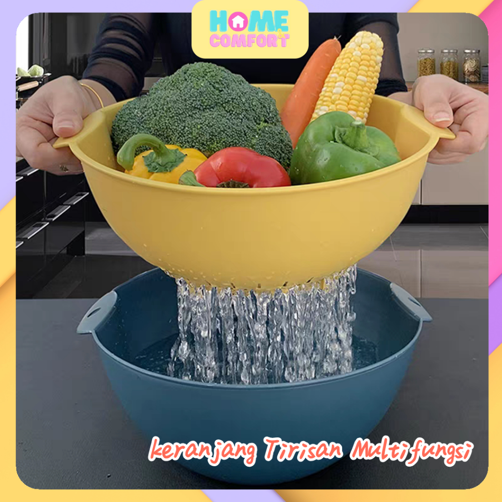 Jual Home Comfort | Baskom Saringan 2-in-1 Multifungsi | Keranjang ...