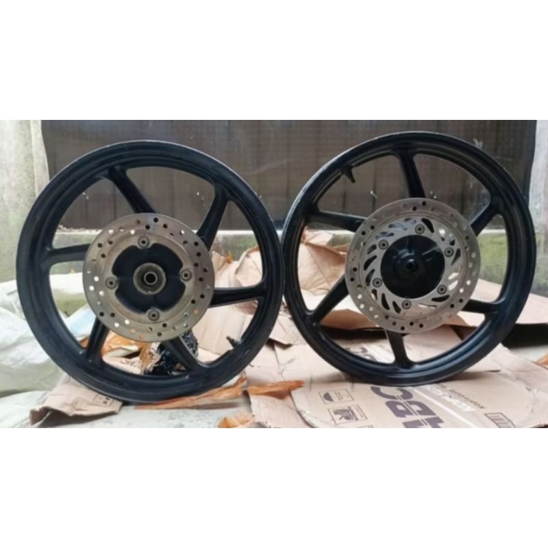 Jual pelk velg Megapro monoshock mp original enkei | Shopee Indonesia